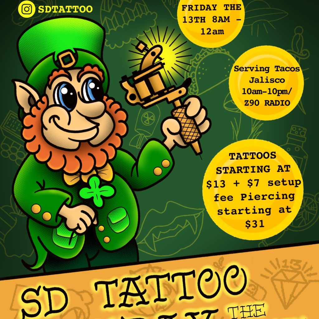 Tattoo Specials – SD Tattoo & Piercing