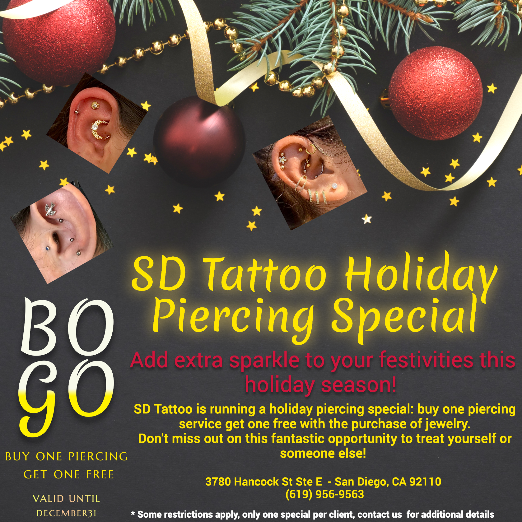 SD Tattoo's Latest News and Specials Point Loma San Diego
