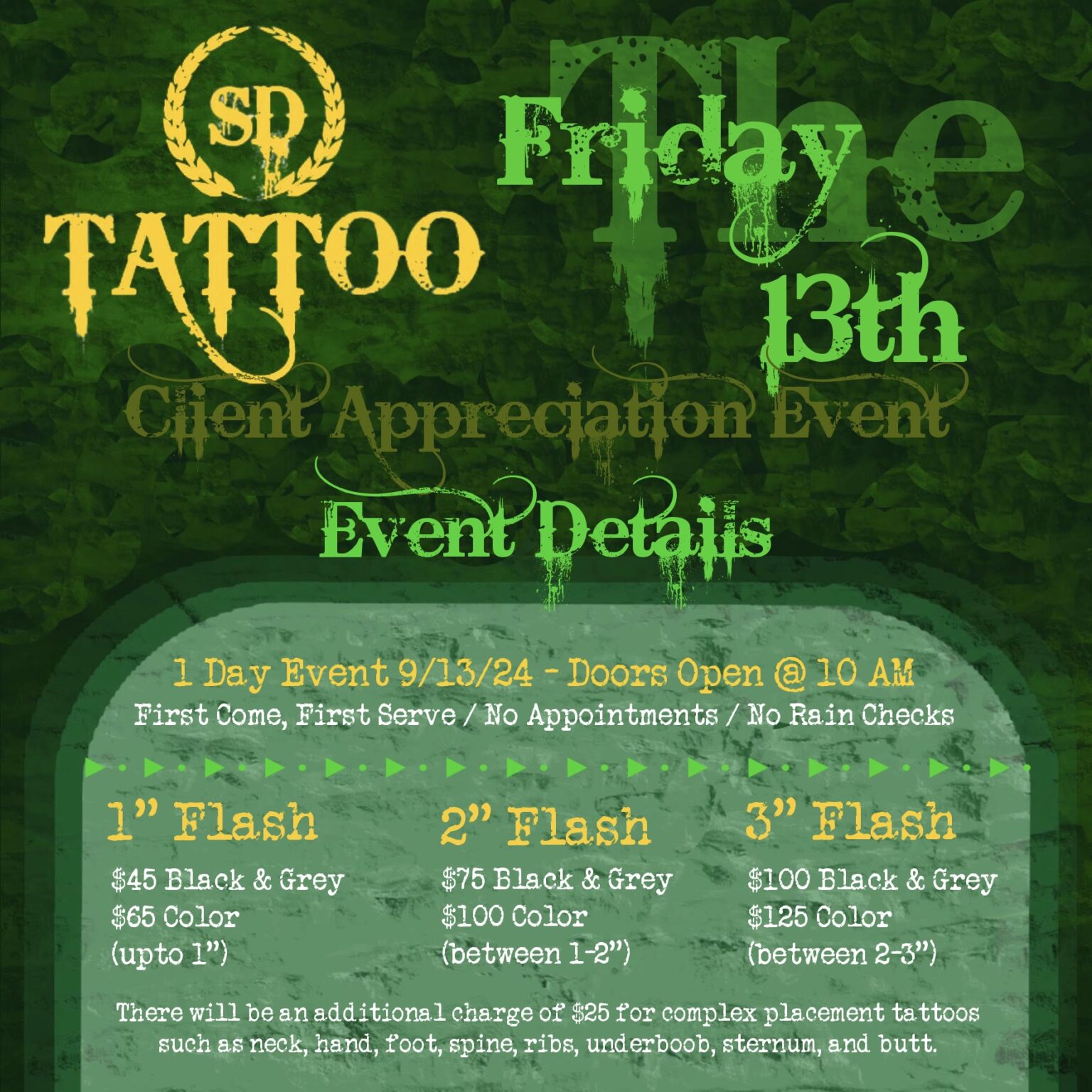 SD Tattoo's Latest News and Specials Point Loma San Diego